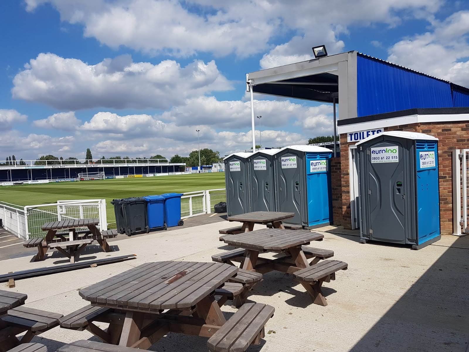 Football club toilets - Portable Toilet Hire & Welfare Unit Hire