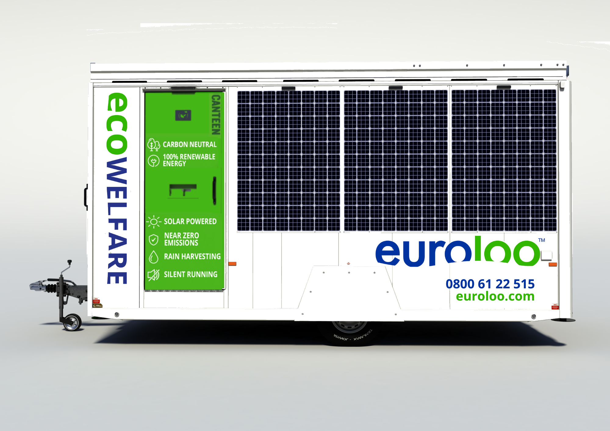 16ft Twin Toilet ecowelfare - Welfare Unit Hire from euroloo